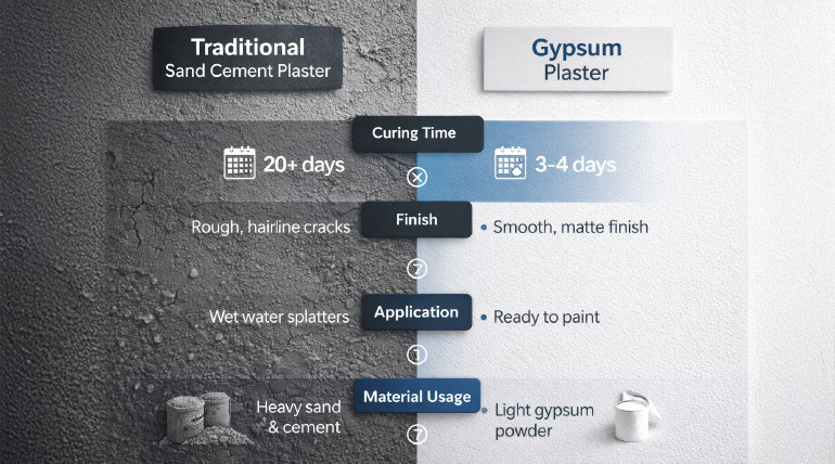 The Ultimate Guide to Gypsum Plaster: Benefits, Curing Time, and ...
